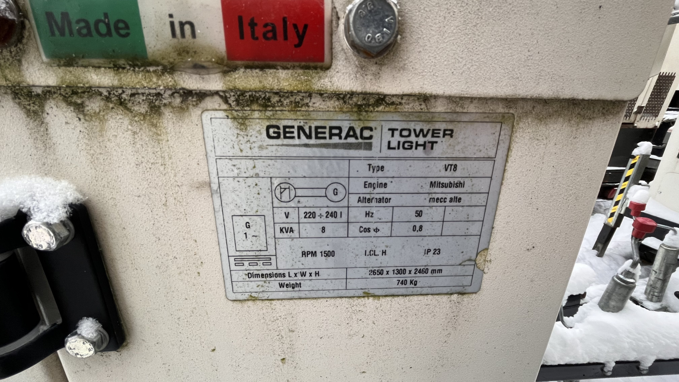 Used Generac VT8 light tower - Energolukss